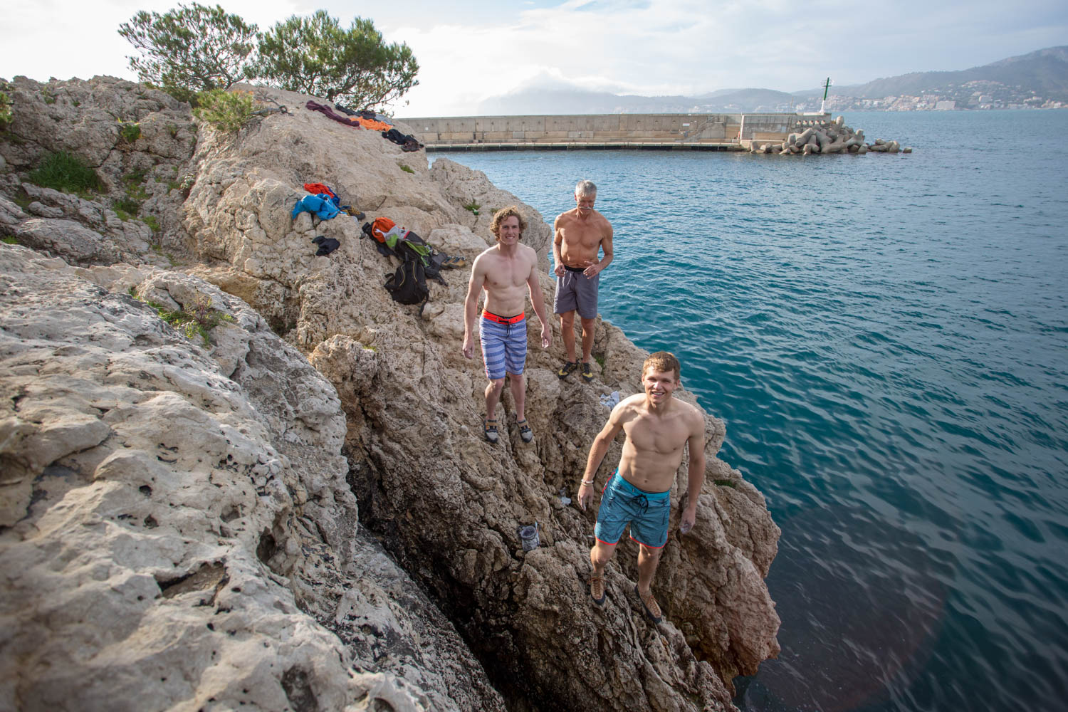Deep water soloing - Valencia Climb